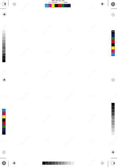 Printing press marks stock illustration. Illustration of bleed - 17048349