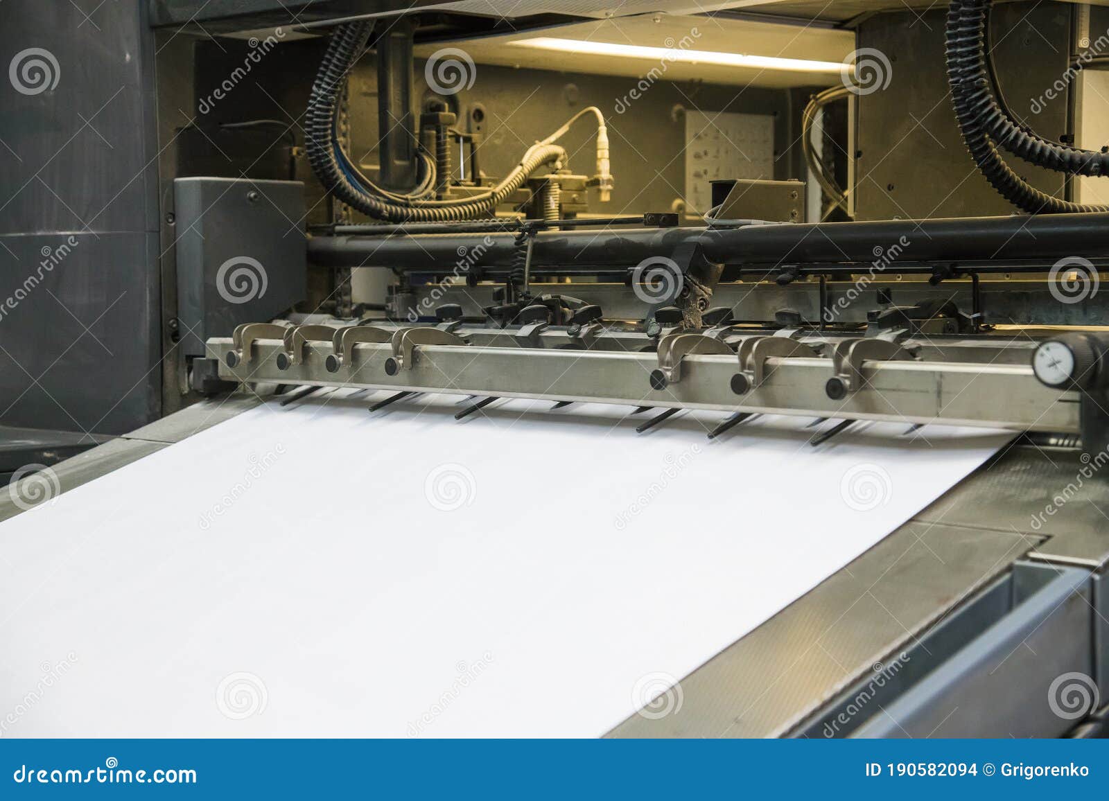 Printing Presses at Work in the Printing Stock Photo - Image of printer ...