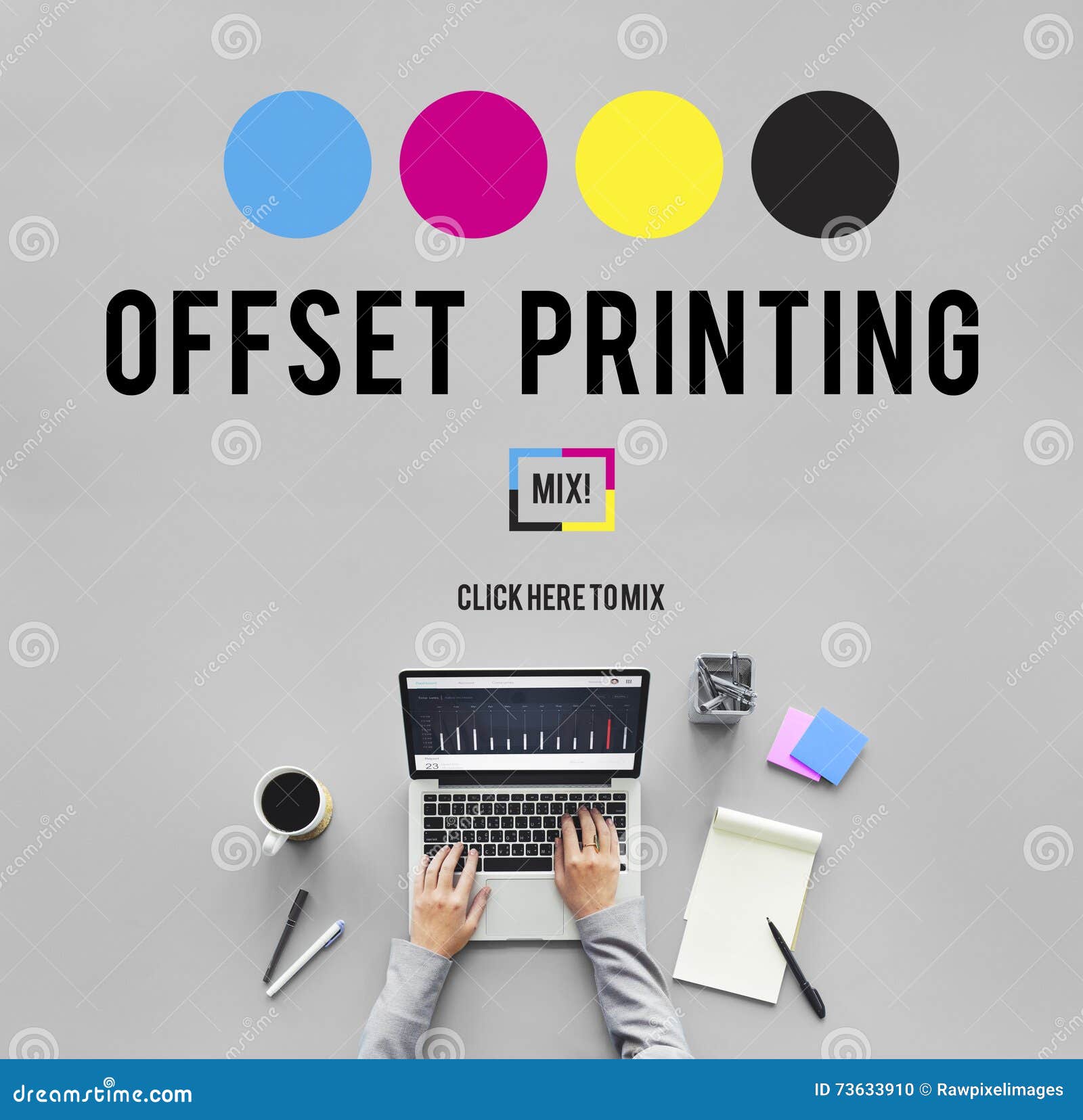The Process Of Offset Printing And Color Correction Royalty-Free Stock ...
