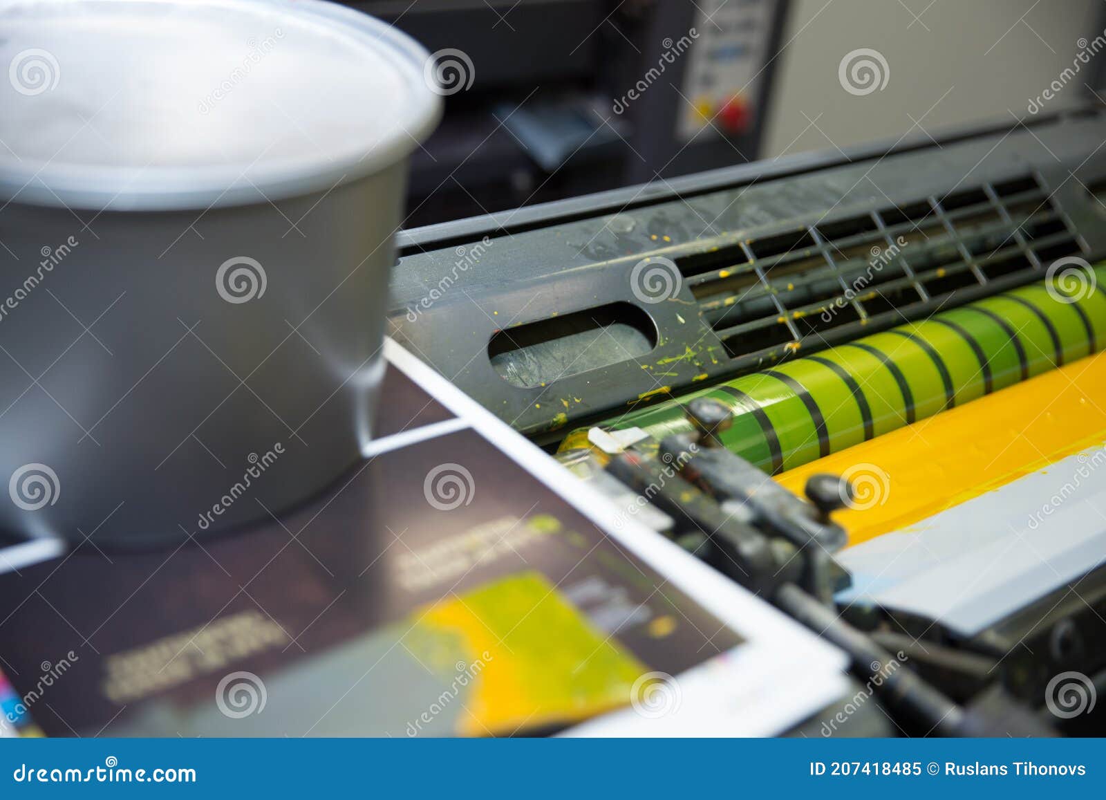 Printing Process Offset Ink. Color Industry Media Concept Stock Image ...