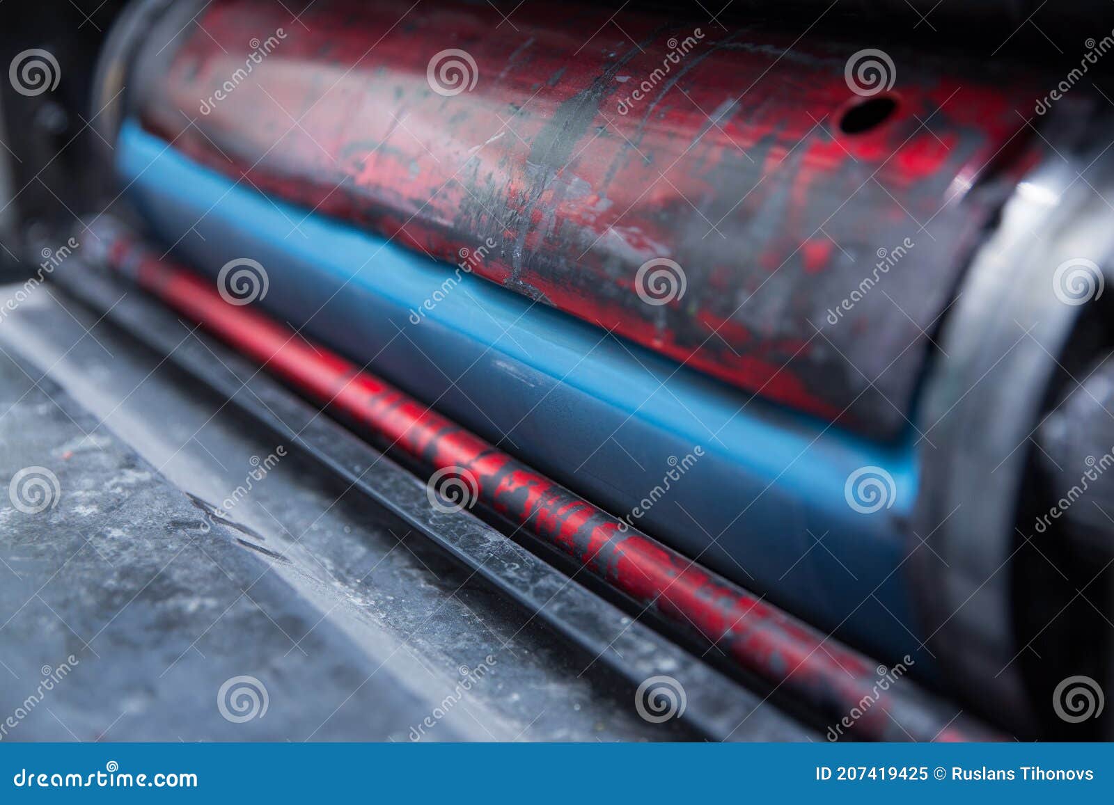 Printing Process Offset Ink. Color Industry Media Concept Stock Image ...
