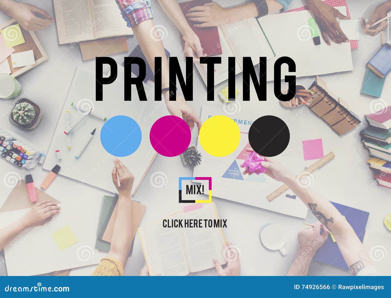 The Process Of Offset Printing And Color Correction Royalty-Free Stock ...