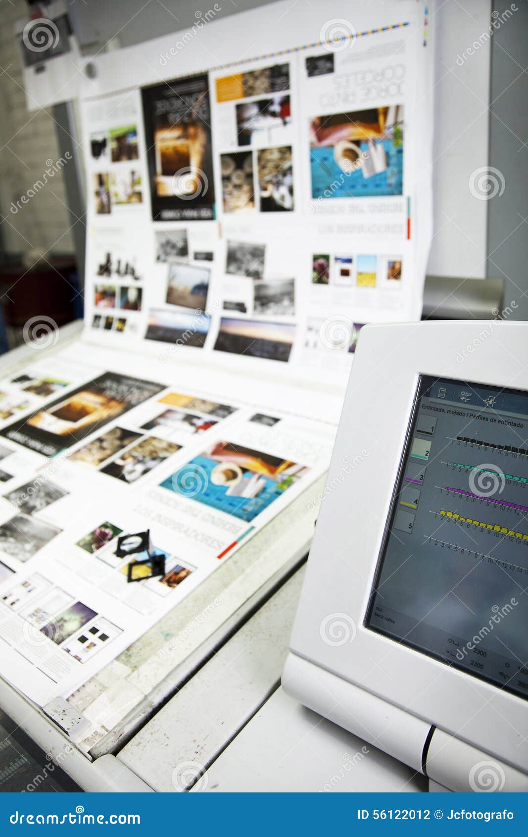 Printing processes stock photo. Image of media, plant - 56122012
