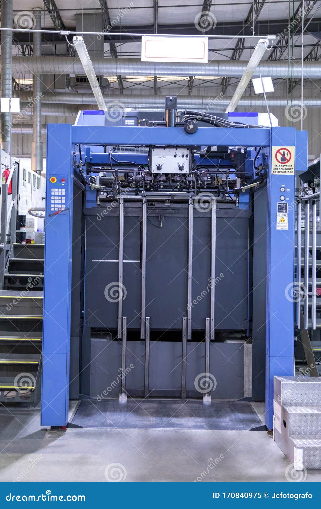 Printing Processes Industry Stock Image - Image of machinery, machine ...