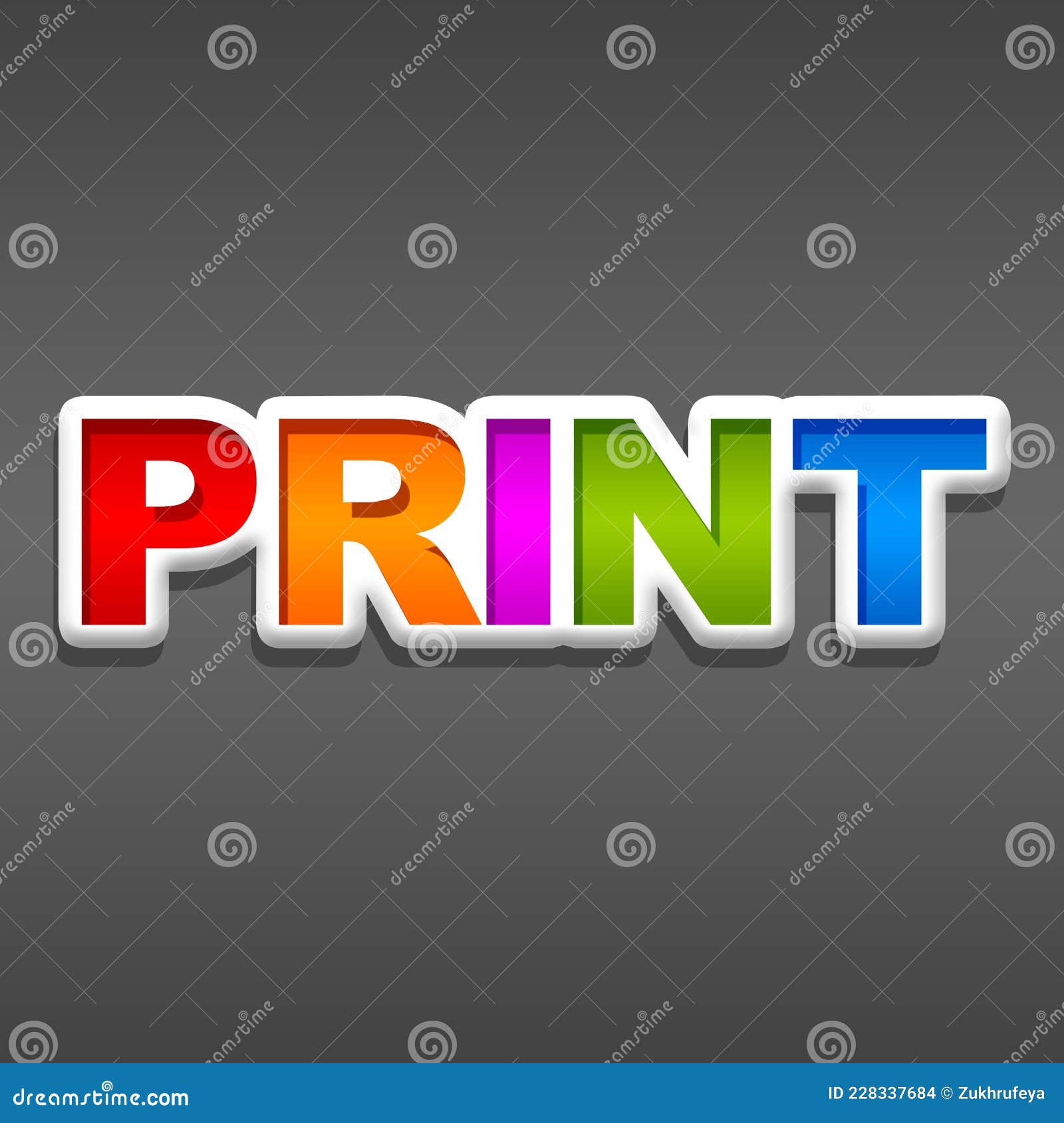 Printing Services Vector stock illustration. Illustration of flyers ...