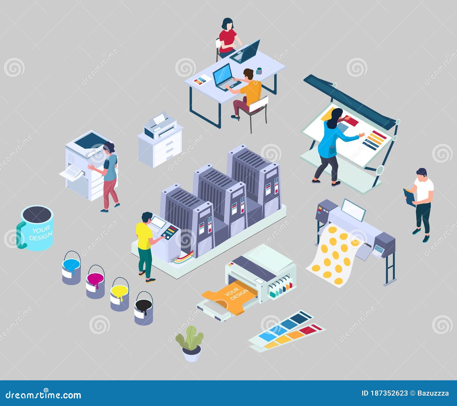 Isometric 3d Printing Modeling Process Flowchart Cartoon Vector ... Isometric 3d Printing Modeling Process Flowchart Cartoon Vector ...
