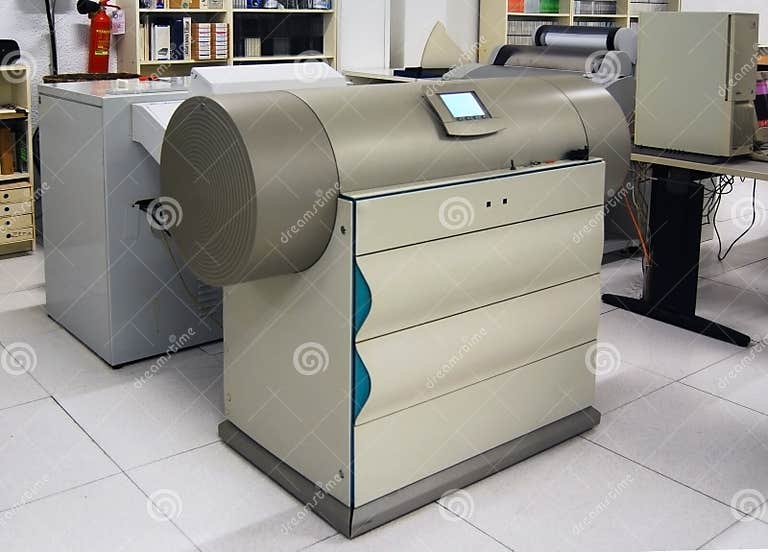 Printing Shop - Drum Scanner Stock Image - Image of acrylic, cmyk: 9944019