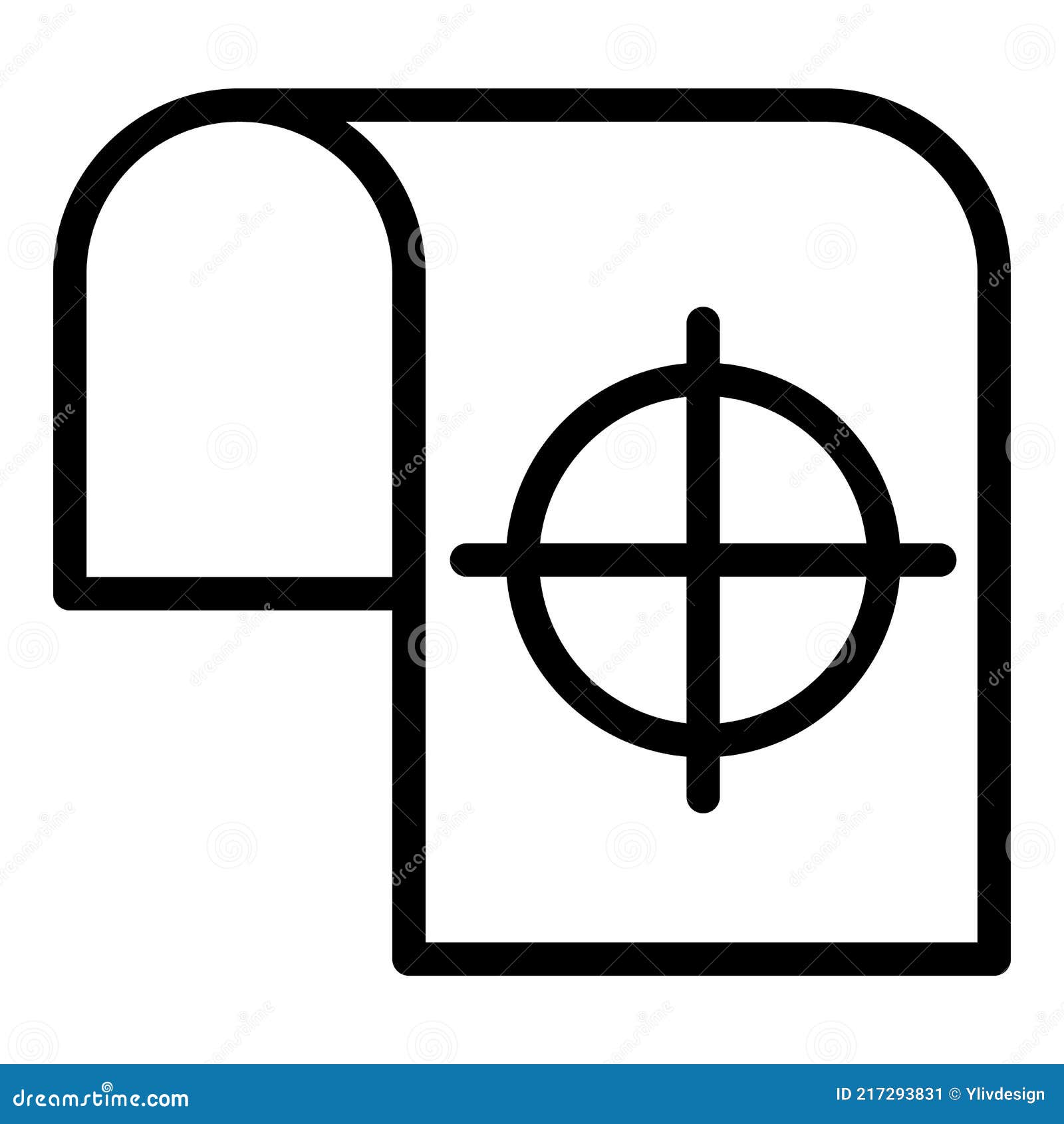 Printing Target Icon, Outline Style Stock Vector - Illustration of ...