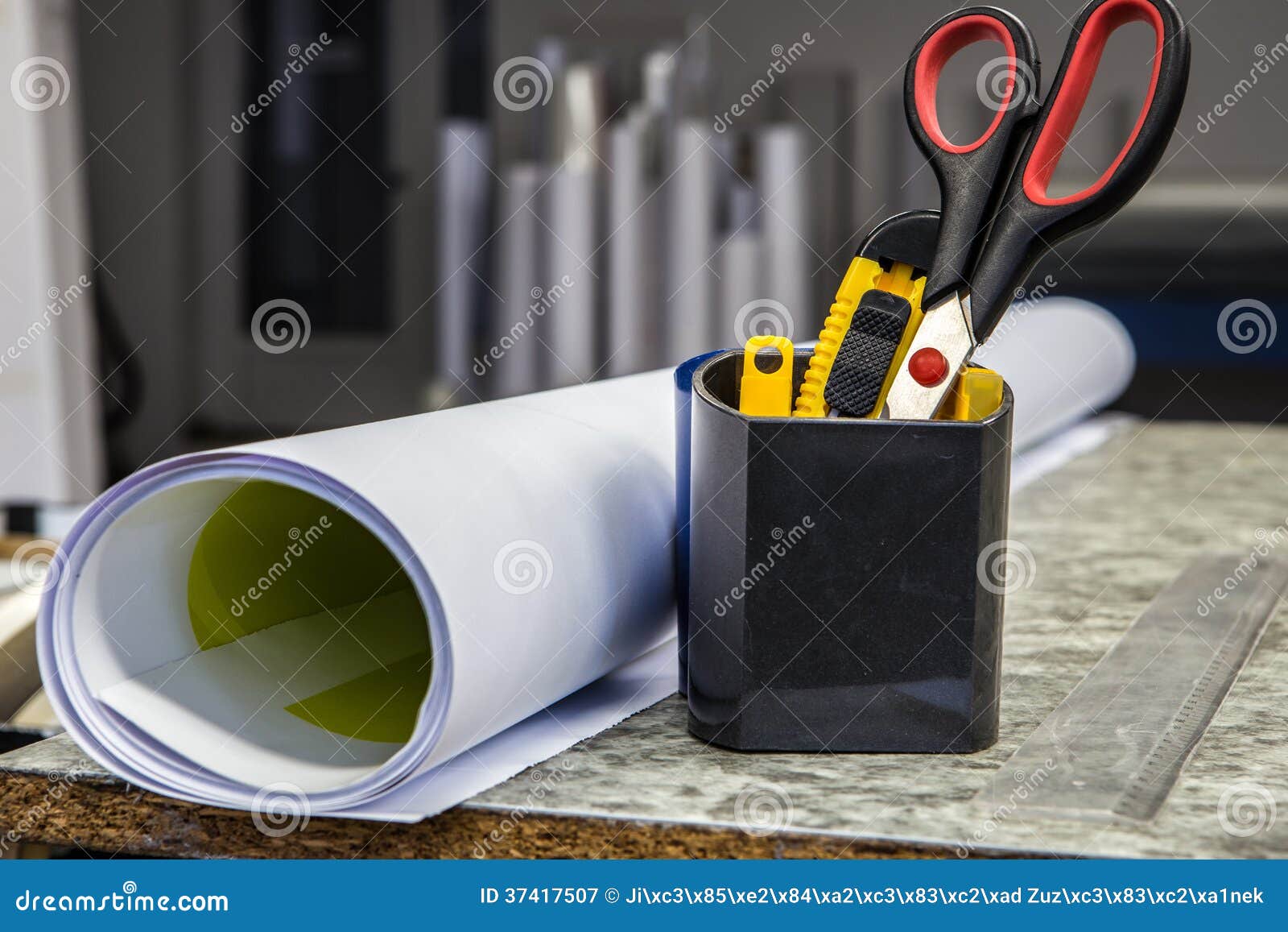 Printing workshop stock image. Image of printer, industry - 37417507