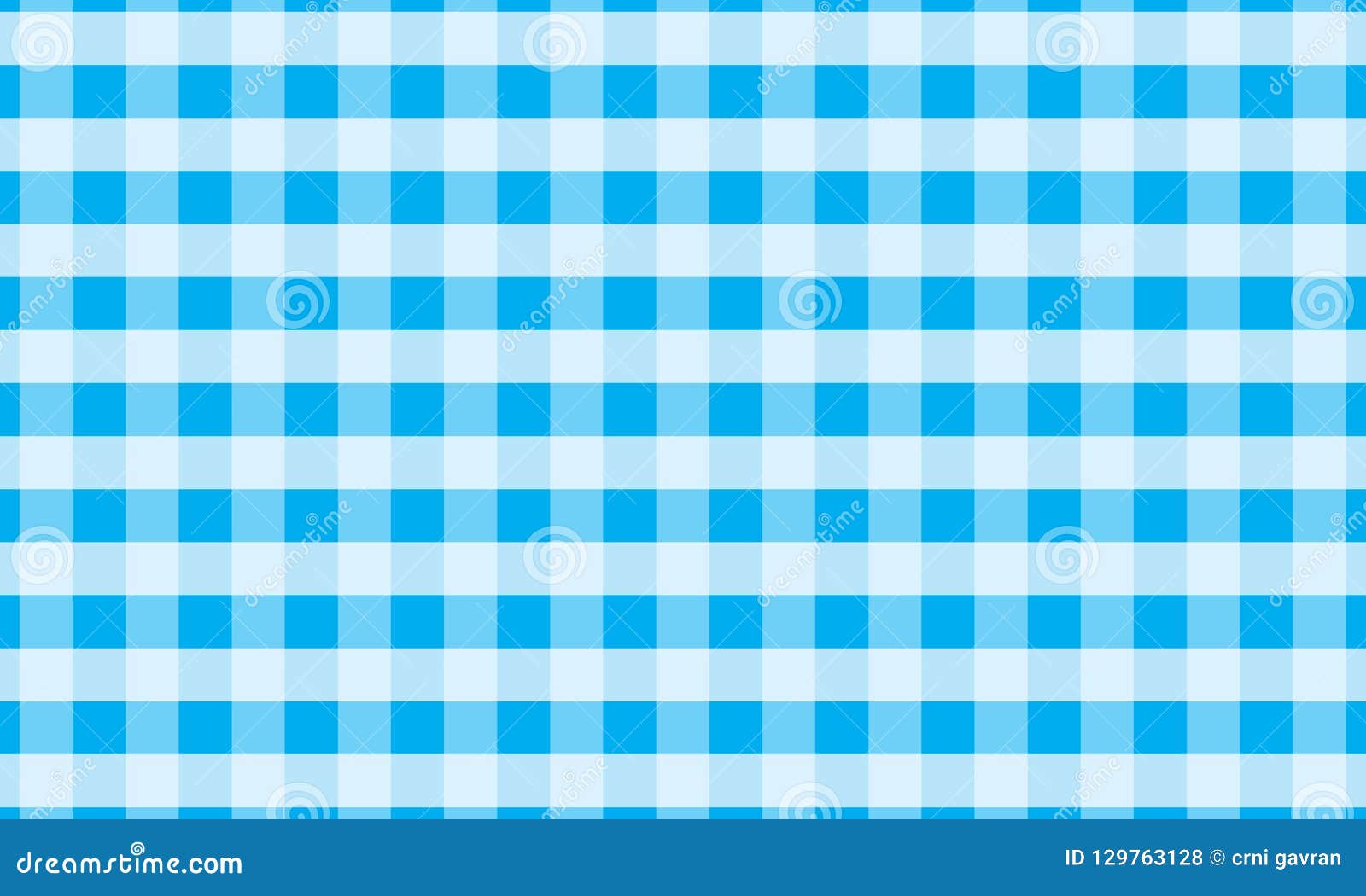 Light Blue and White Gingham Pattern Teblechloth.Vector Illustration. Stock Vector ...