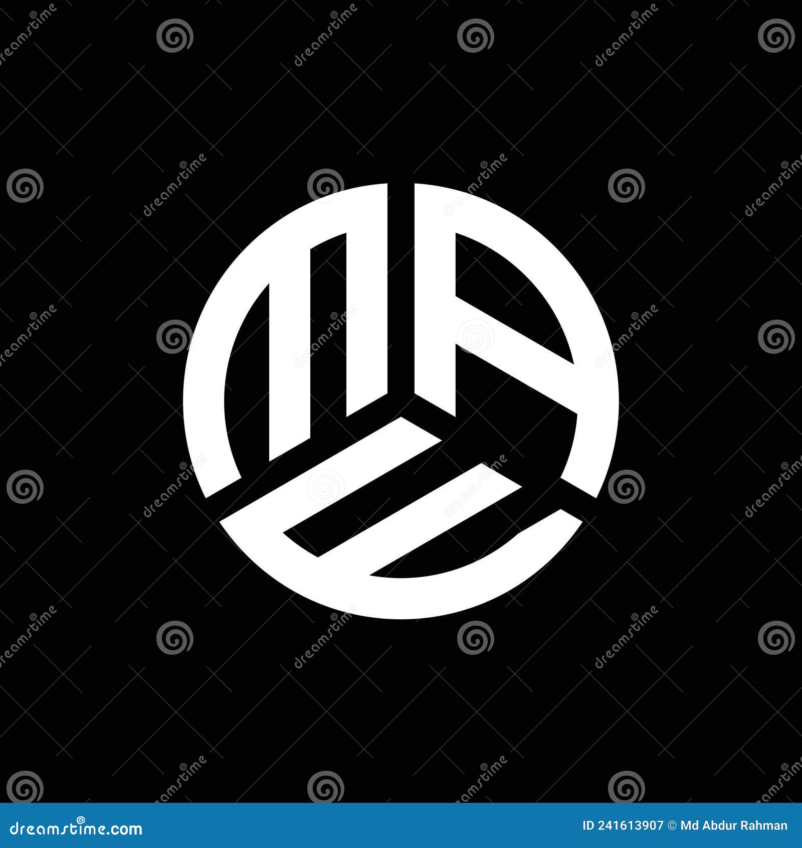 PrintMAE Letter Logo Design On Black Background. MAE Creative Initials ...