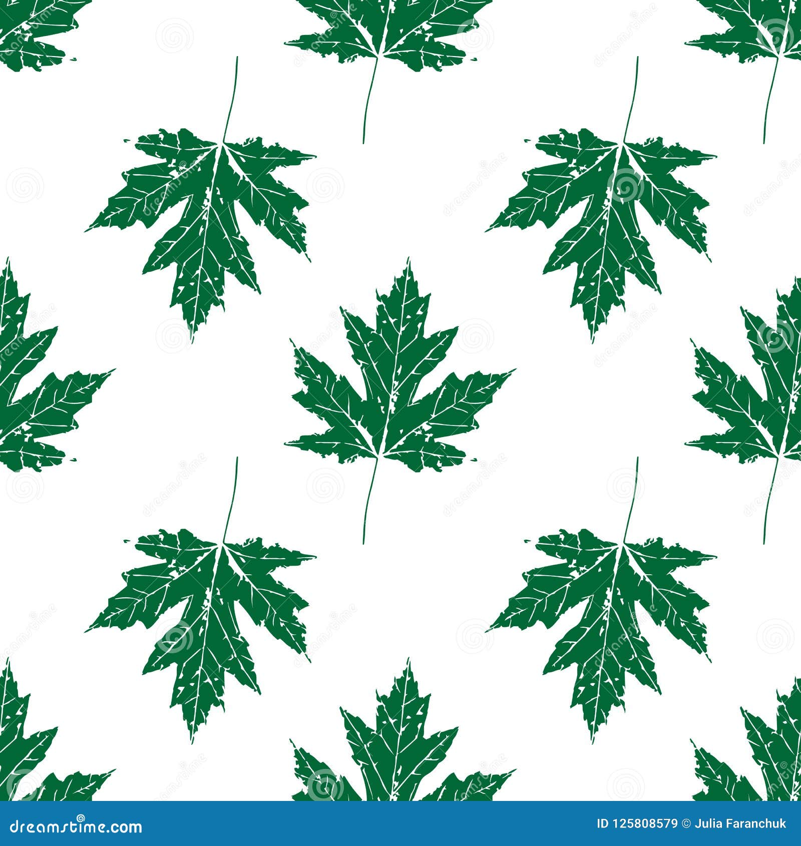 Prints of Leaves of Trees. Seamless Pattern. Canadian Maple. Stock ...