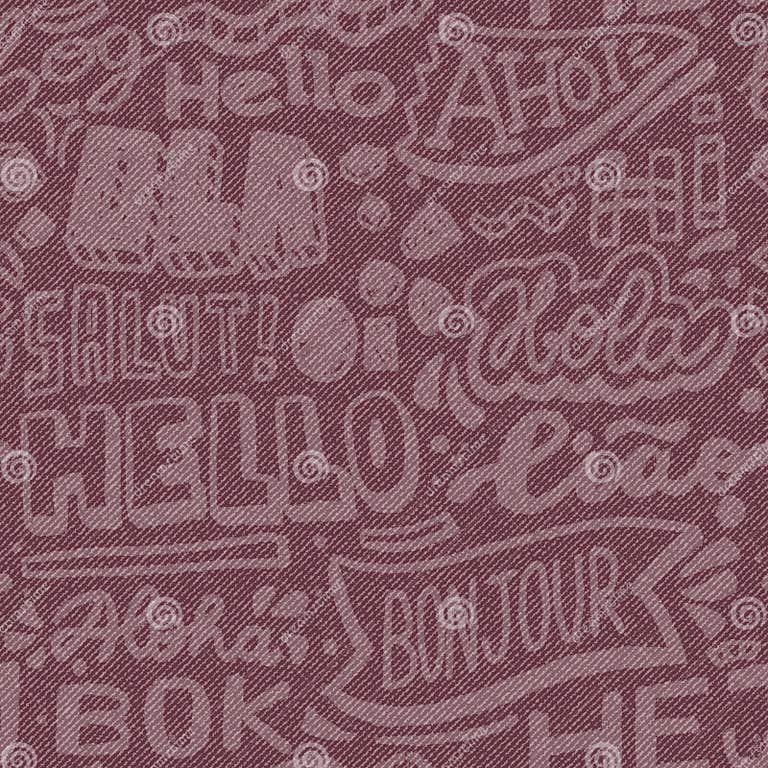 Printsalute Words In Different Languages Stock Illustration