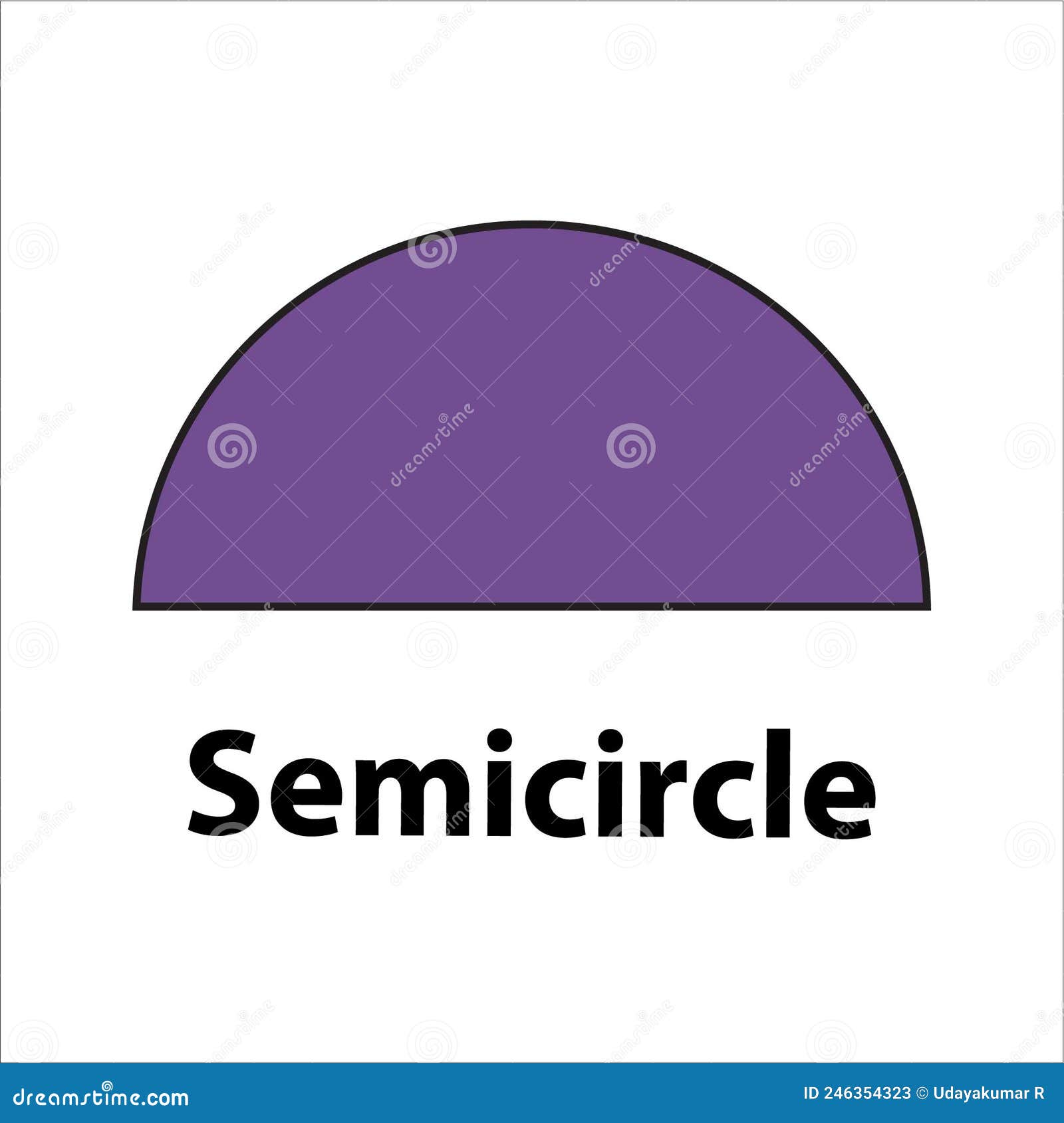 PrintSemi Circle Purple Color Vector Image Stock Vector - Illustration ...