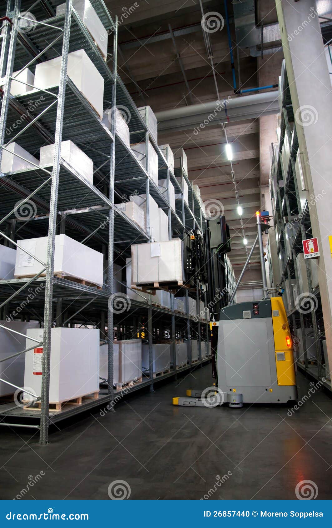 Printshop: Automated Warehouse (for Paper) Stock Photo - Image of ...