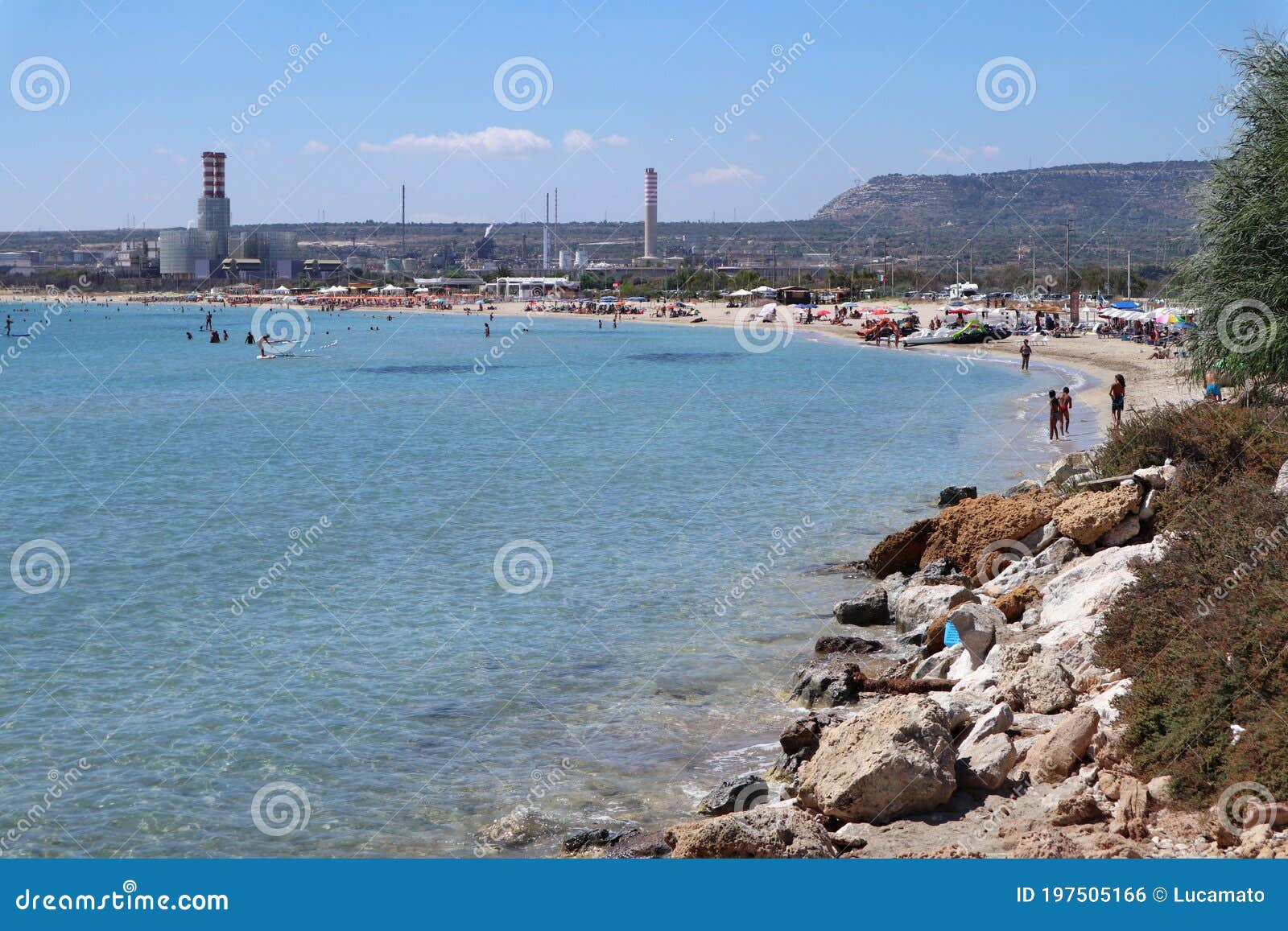 Priolo Gargallo â€“ Costa Di Marina Di Melilli Stock Photo - Image of ...
