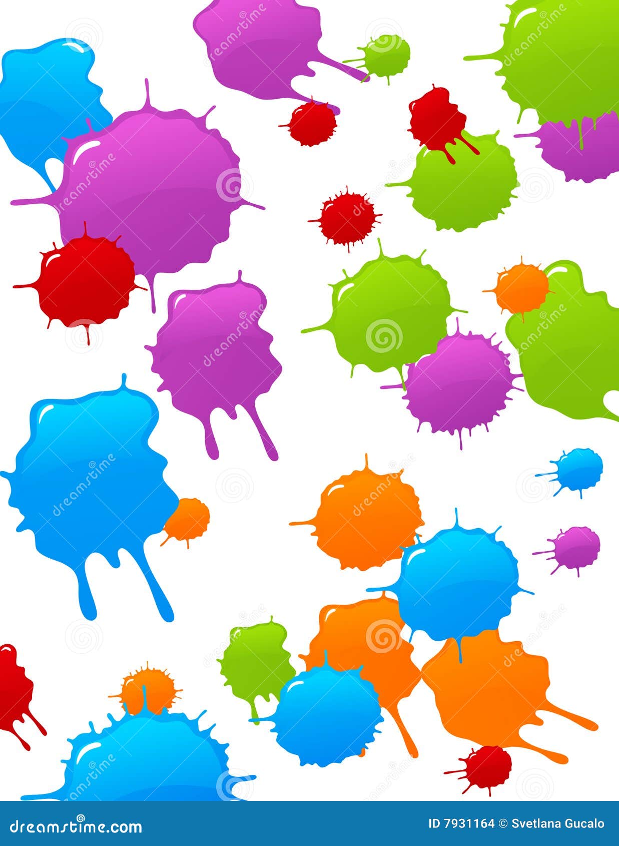 Priorità Bassa Colorata Della Macchia Illustrazione Vettoriale ...