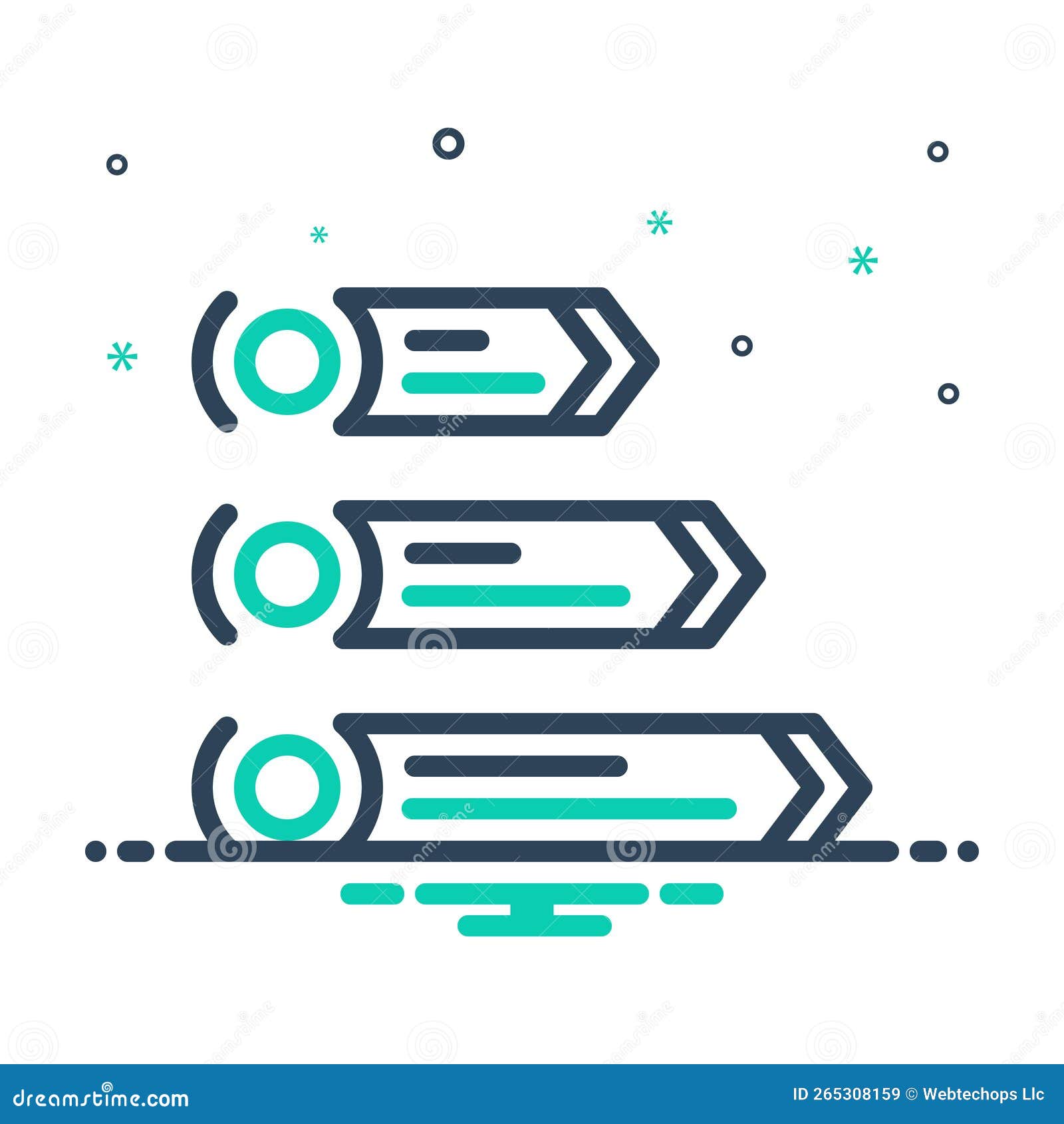 Mix Icon for Priorities, Next Stop and Priority Stock Vector ...
