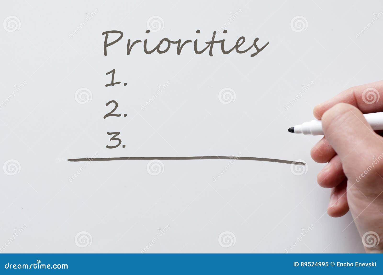 Priorities Written On Whiteboard Royalty-Free Stock Photography ...