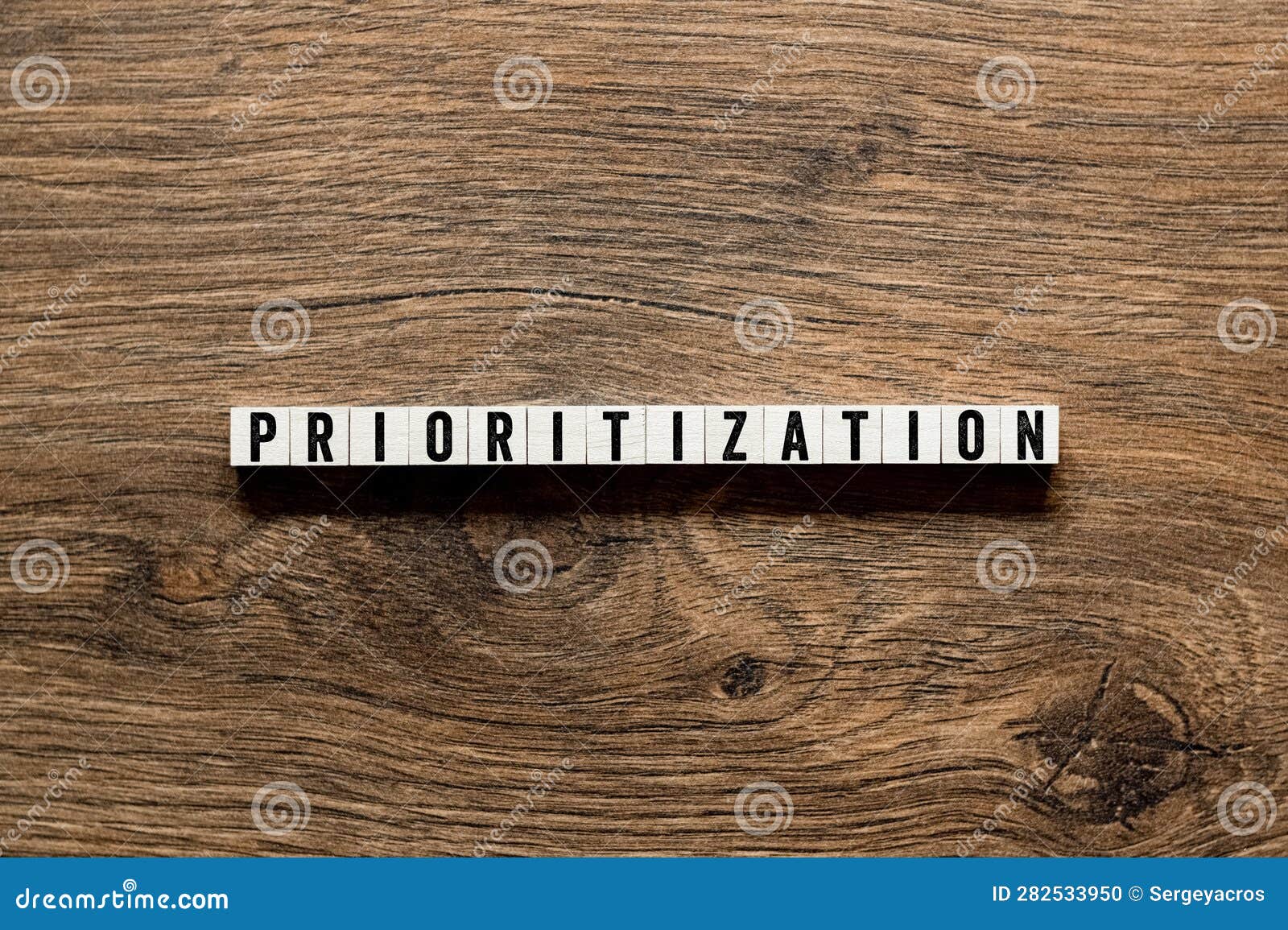 Prioritization - Word Concept on Building Blocks, Text Stock Photo ...