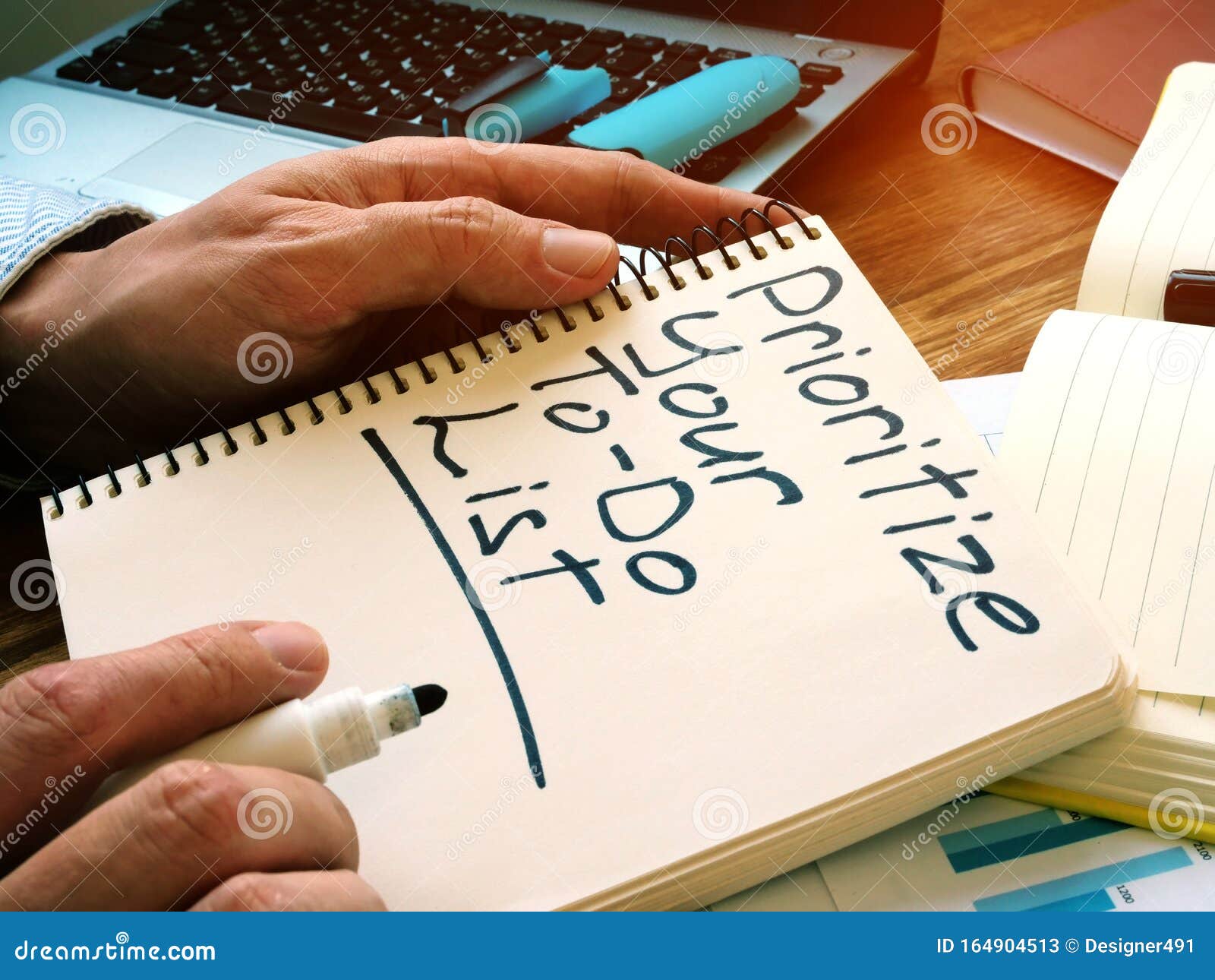 Prioritize Your To-do List Handwritten On The Sheet. Prioritization ...