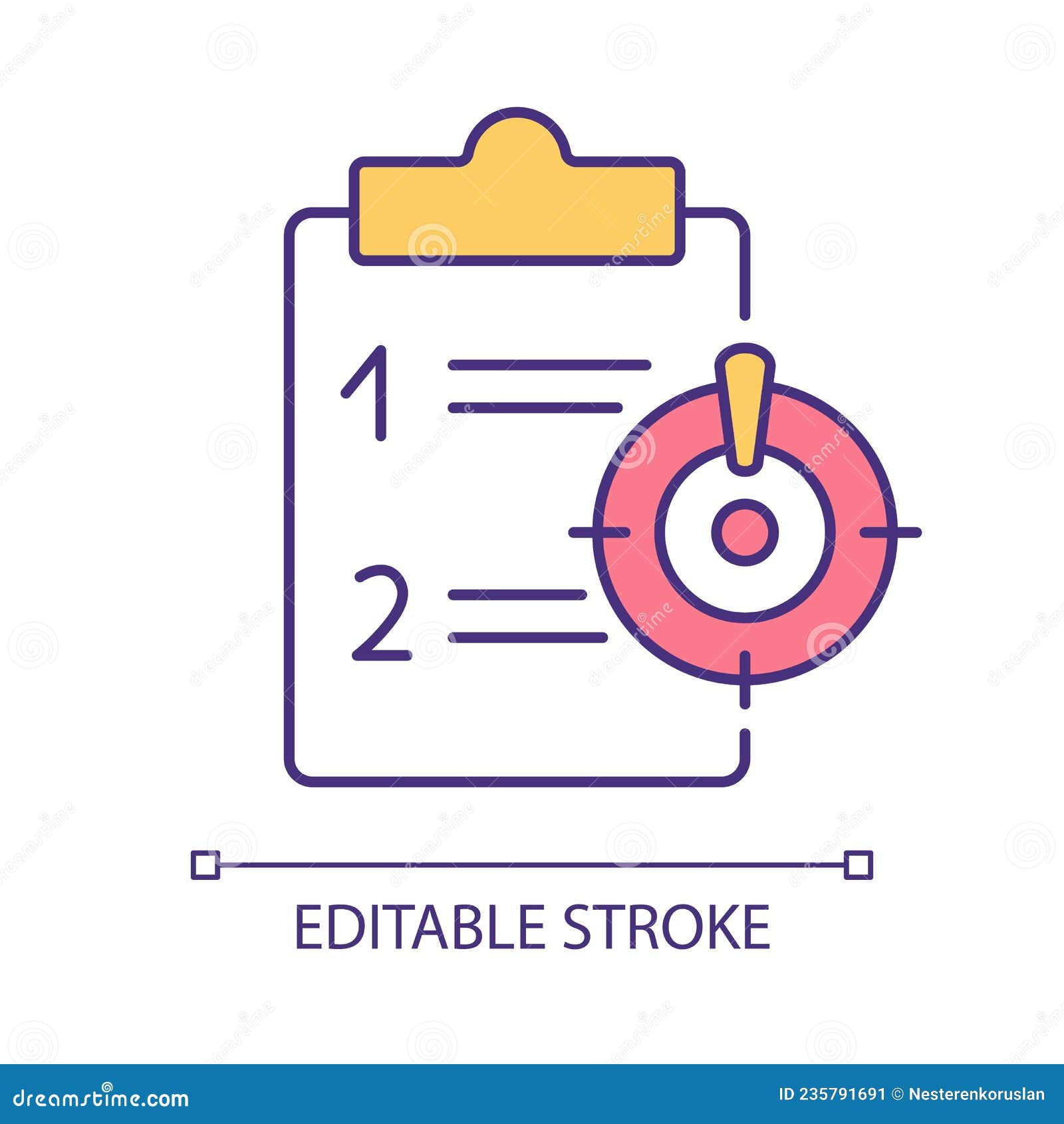 Prioritizing Tasks RGB Color Icon Stock Vector - Illustration of ...