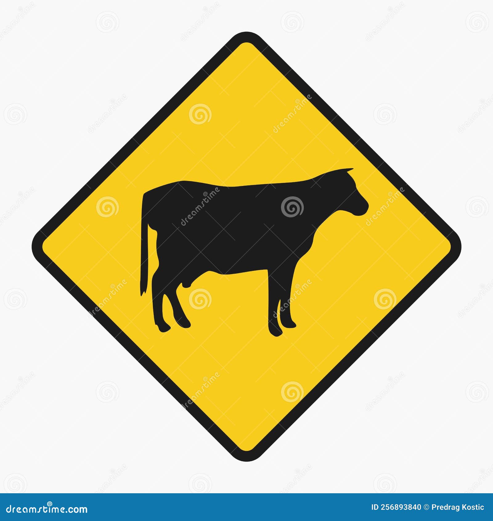 Priority for animals cows stock illustration. Illustration of font ...