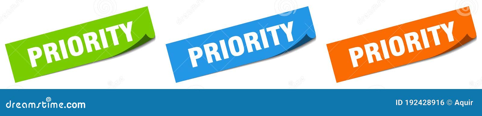 Priority Banner. Priority Speech Bubble Label Set. Stock Vector ...