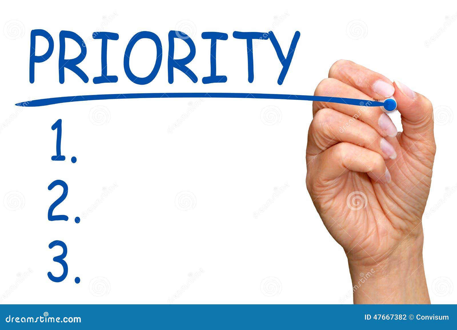 Priority Checklist Stock Photo - Image: 47667382