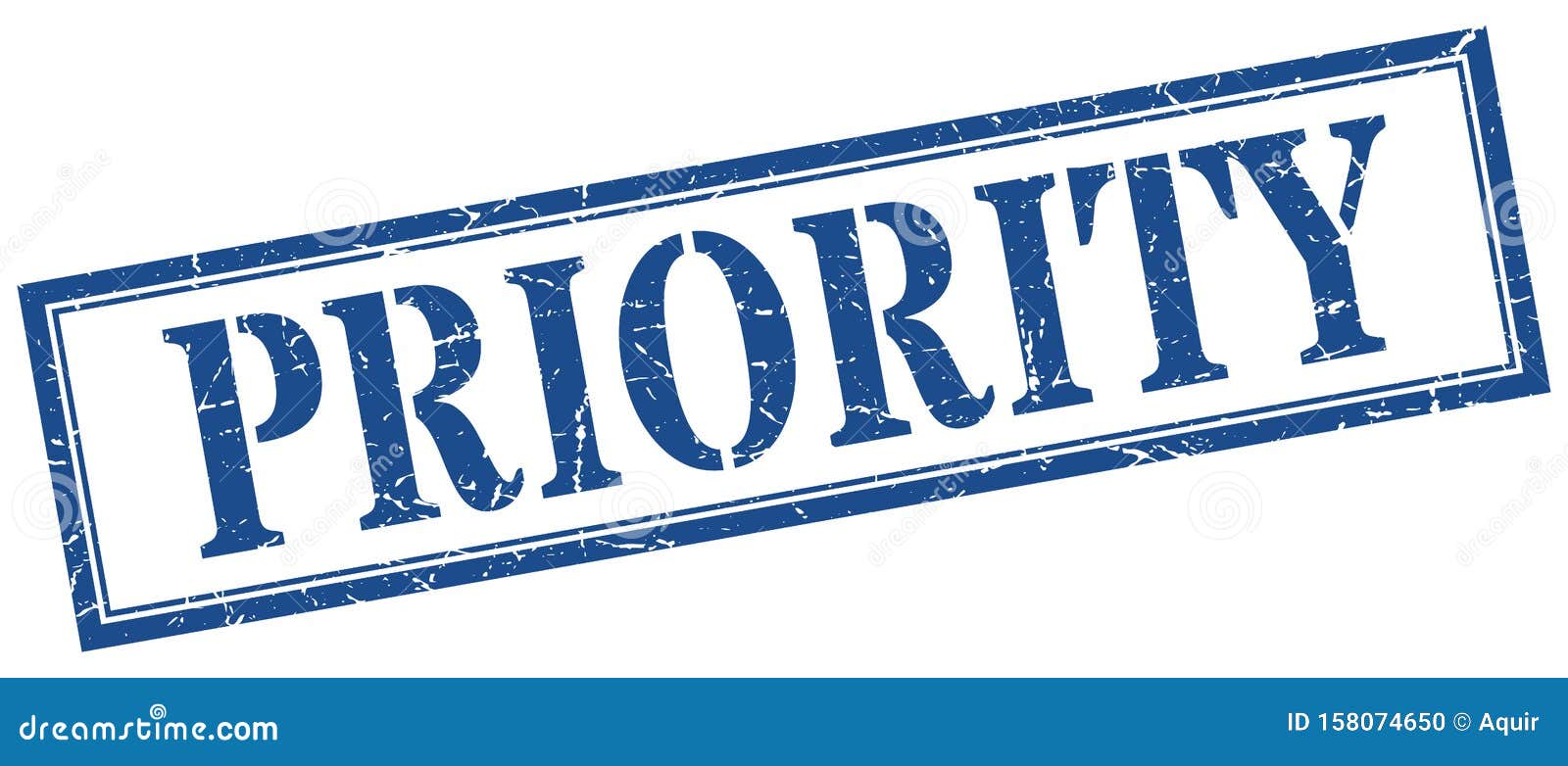 Priority stamp stock vector. Illustration of isolated - 158074650