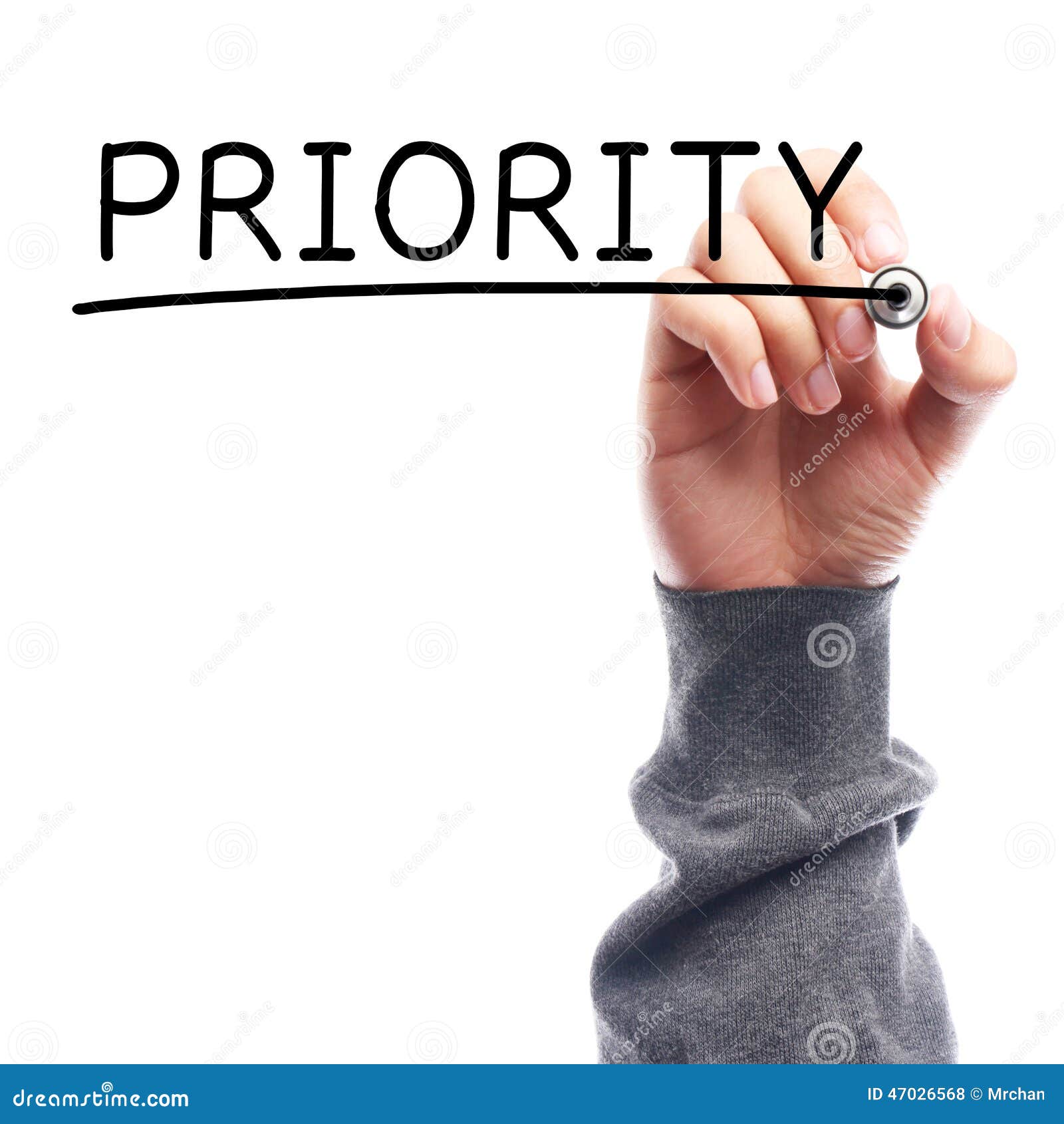 Priority stock photo. Image of black, essential, board - 47026568