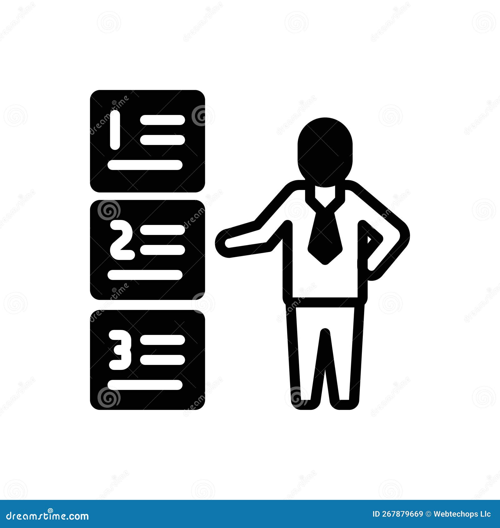 Black Solid Icon for Priority, Prioritize and Fundamentality Stock ...