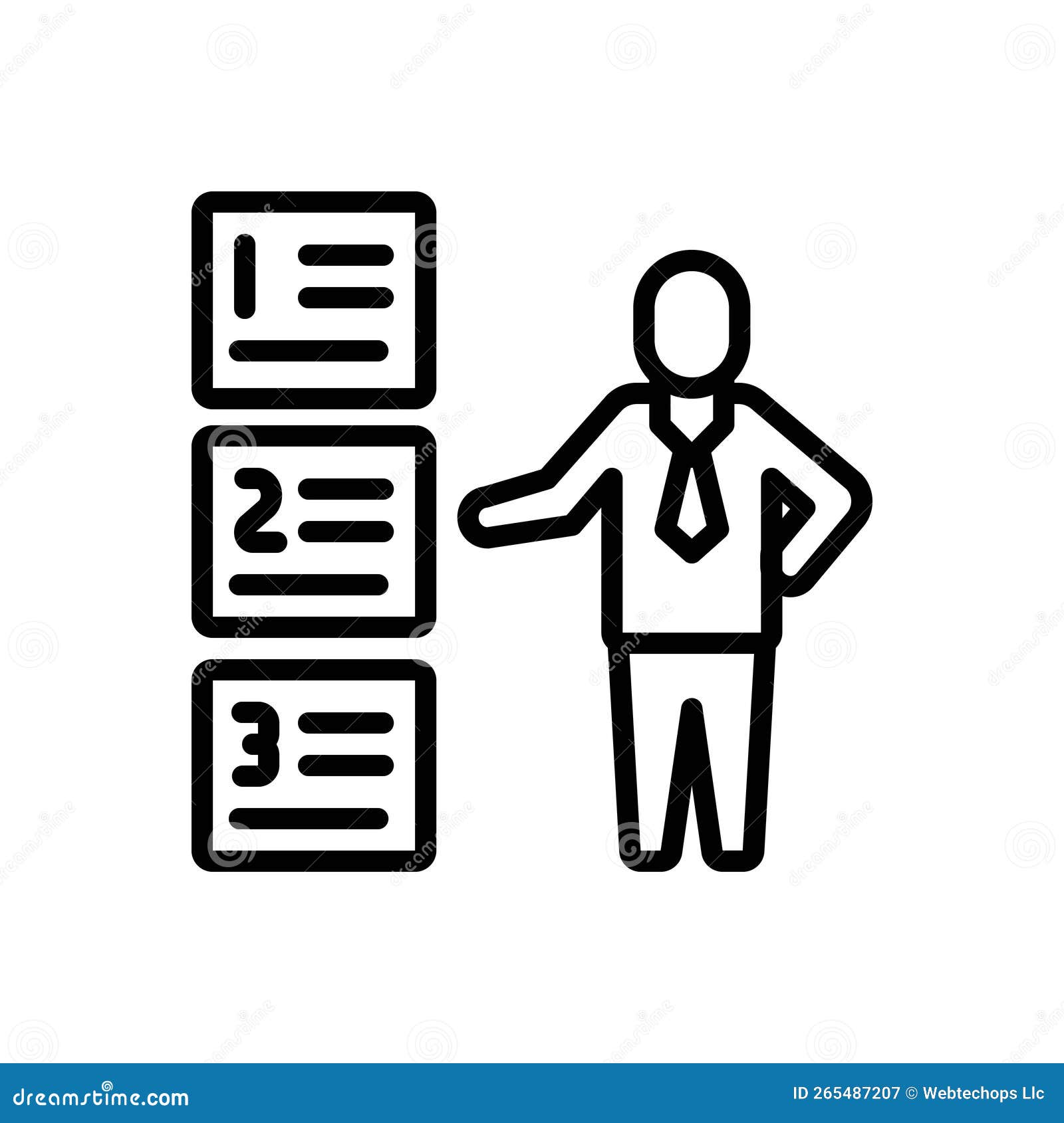 Priority, Prioritize Tasks Icon, Linear Design Vector Illustration ...