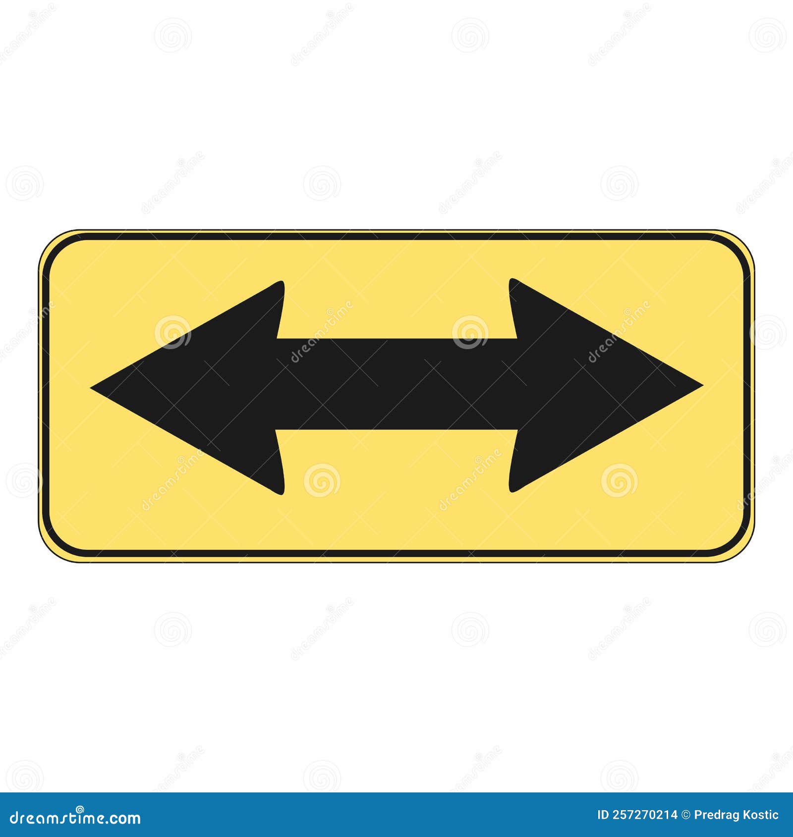 Priority Left and Right Sign Stock Illustration - Illustration of ...