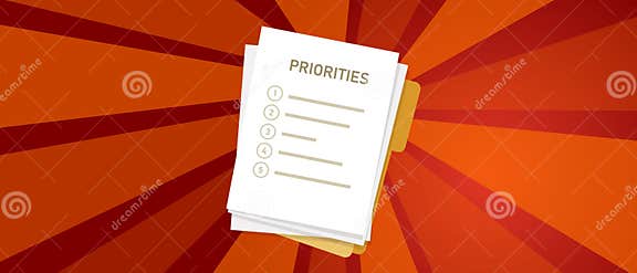 Priority List of Priorities Important Task First Prioritize To Do ...