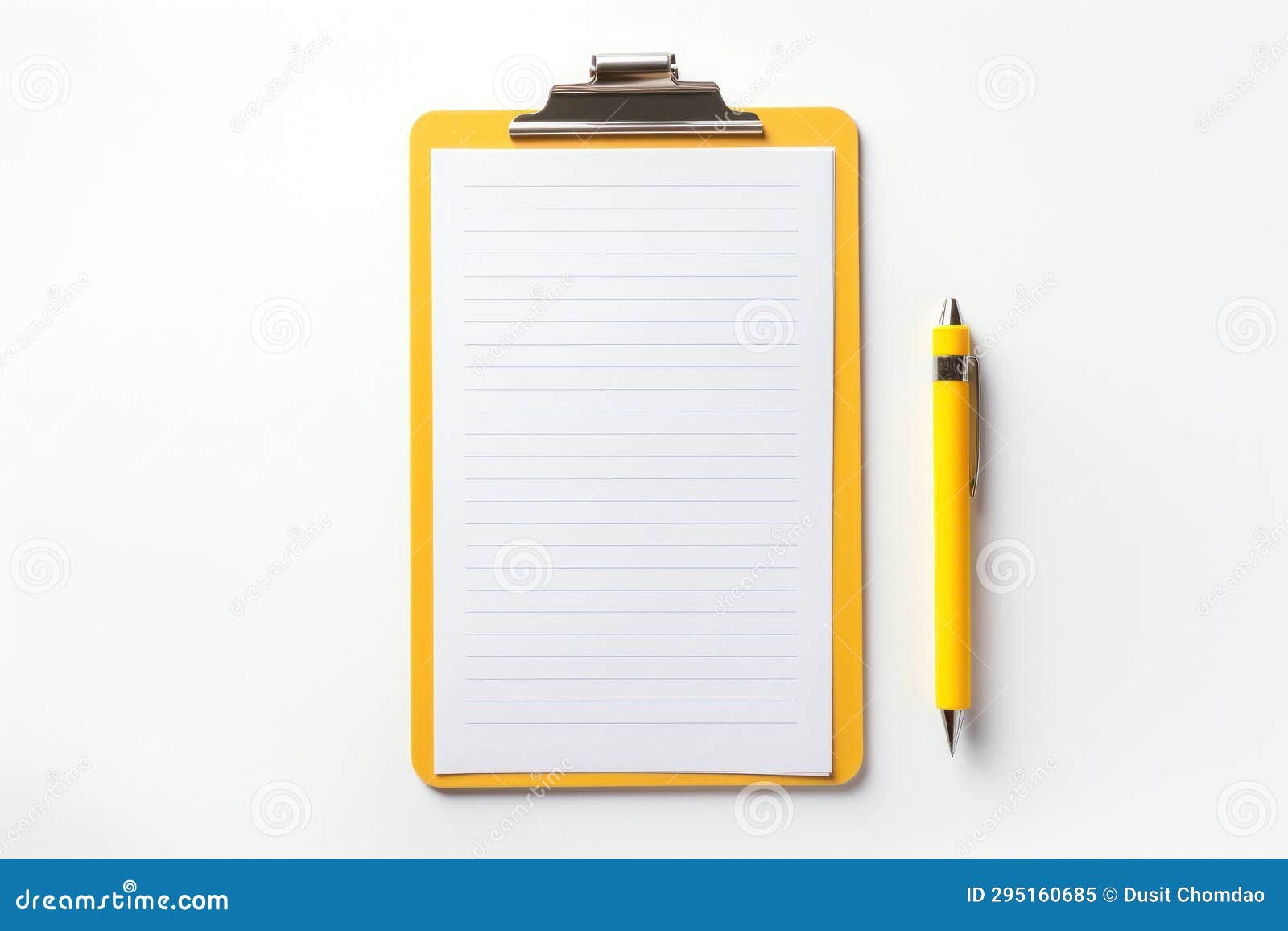 Priority List Yellow Edge Light, White Solid Background. Generative AI ...