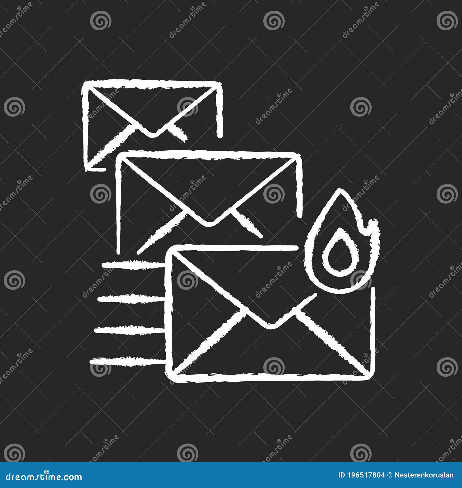 Priority Mail Linear Icon Vector Illustration | CartoonDealer.com ...