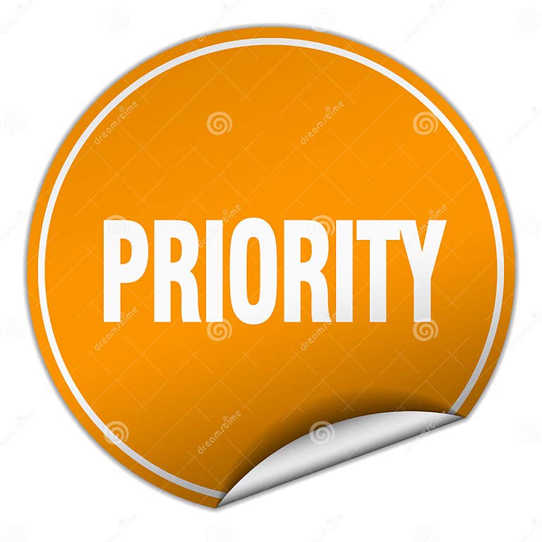 Priority sticker stock vector. Illustration of paper - 121024489