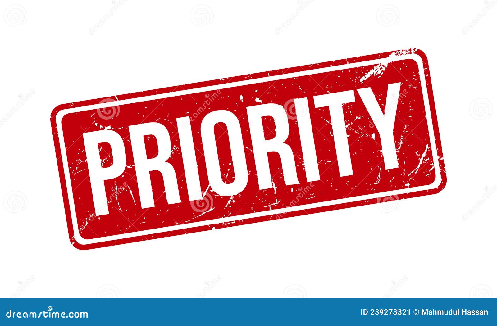 Priority Rubber Grunge Stamp Seal Vector Illustration Stock Vector ...