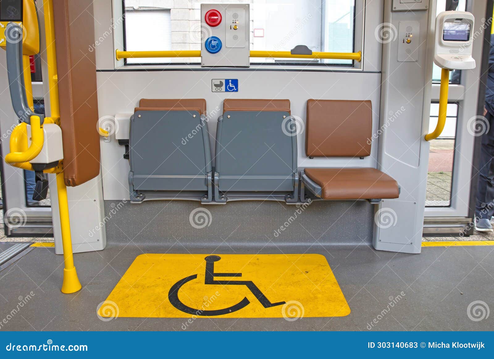 Priority Seat for Handicapped Persons Stock Image - Image of train ...
