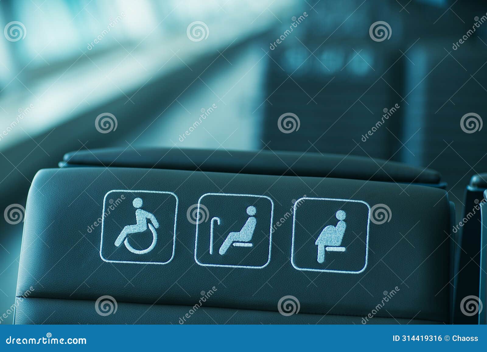 Priority Seating, Seats Reserved for Persons with Disabilities Stock ...