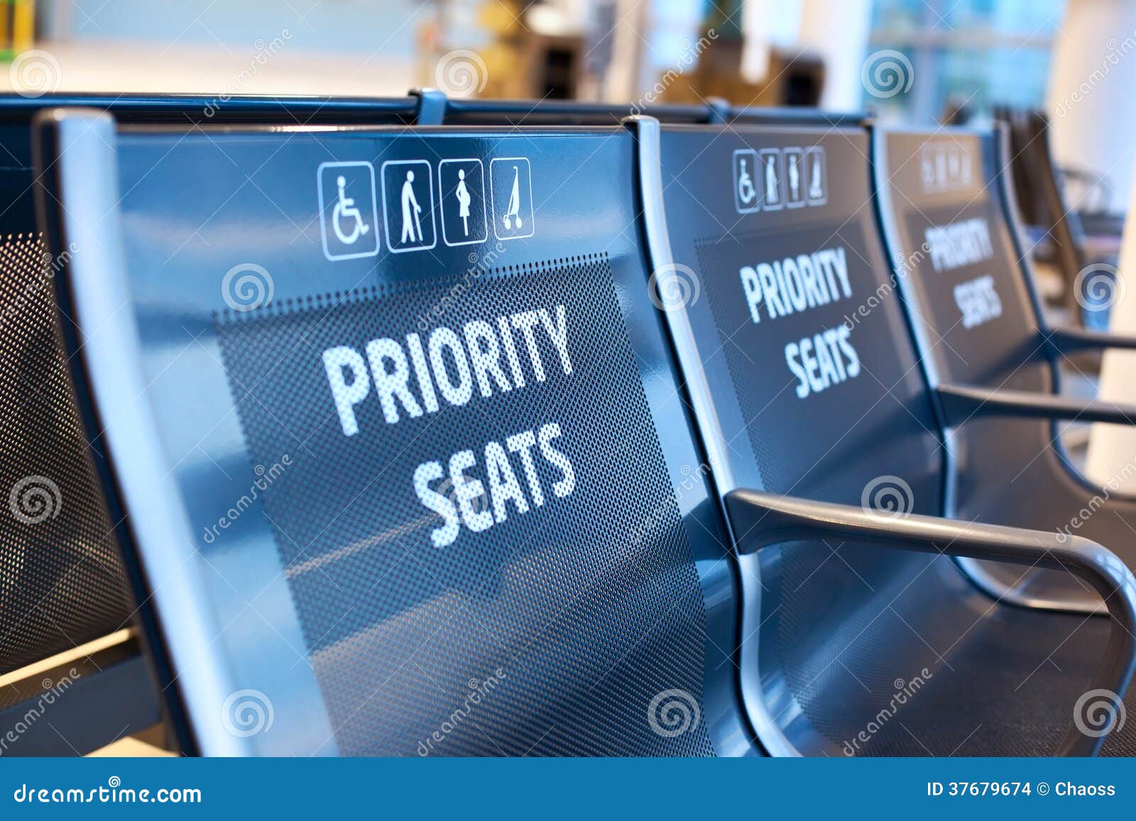Priority seats stock photo. Image of chair, closeup, seat - 37679674