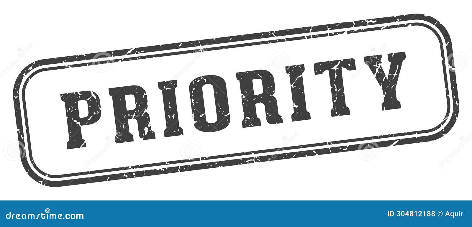 Priority Stamp. Priority Rectangular Stamp on White Background Stock ...