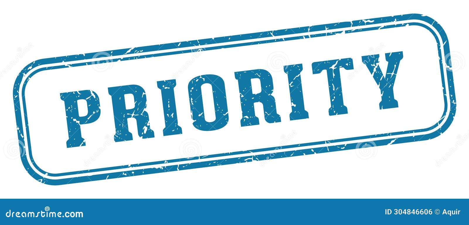 Priority Stamp. Priority Rectangular Stamp on White Background Stock ...