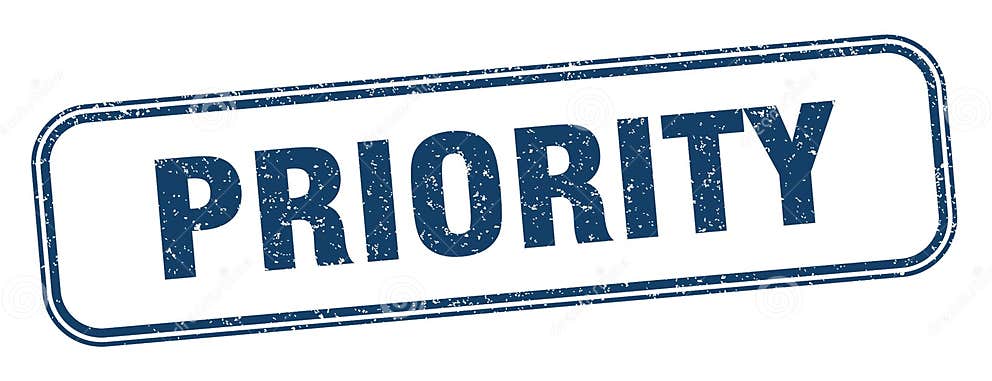 Priority Stamp. Priority Square Grunge Sign Stock Vector - Illustration ...