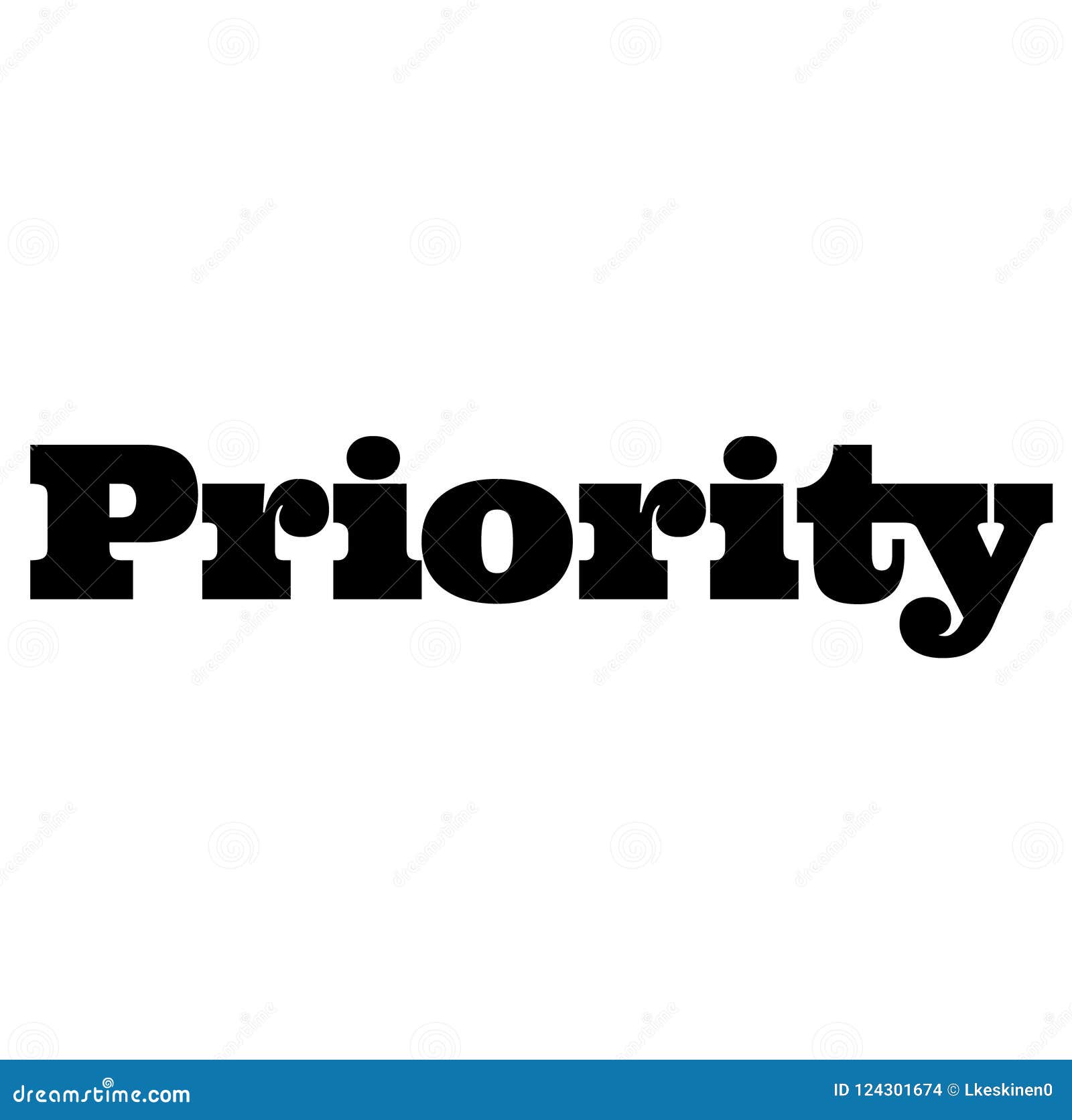 Priority stamp on white stock vector. Illustration of mark - 124301674
