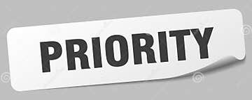 Priority Sticker. Priority Label Stock Vector - Illustration of vector ...