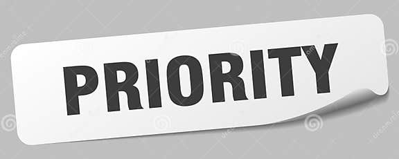 Priority Sticker. Priority Label Stock Vector - Illustration of vector ...