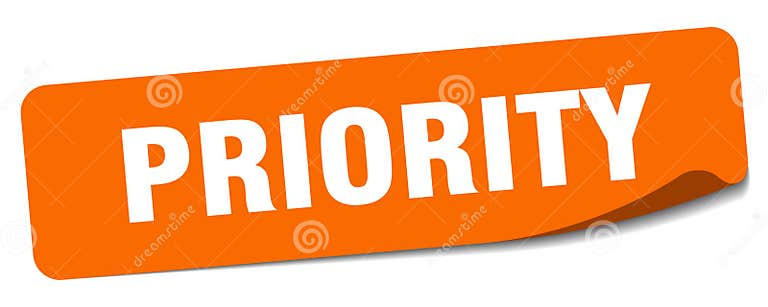 Priority Sticker. Priority Label Stock Vector - Illustration of sign ...