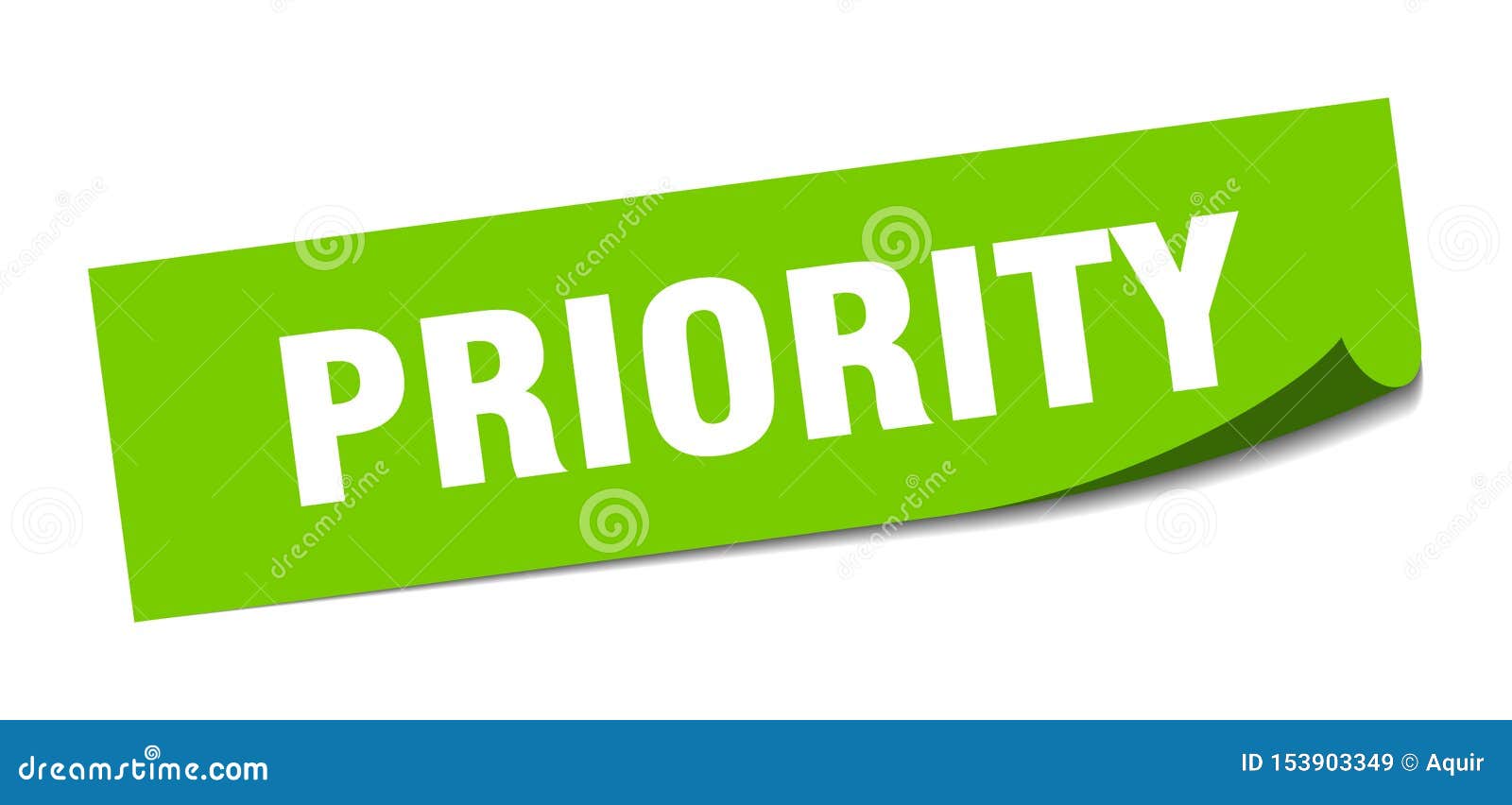 Priority sticker. stock vector. Illustration of badge - 153903349